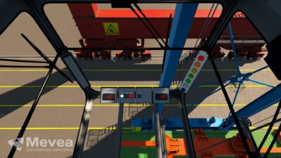Straddle Carrier Simulator | Mevea Digital Twin Technology