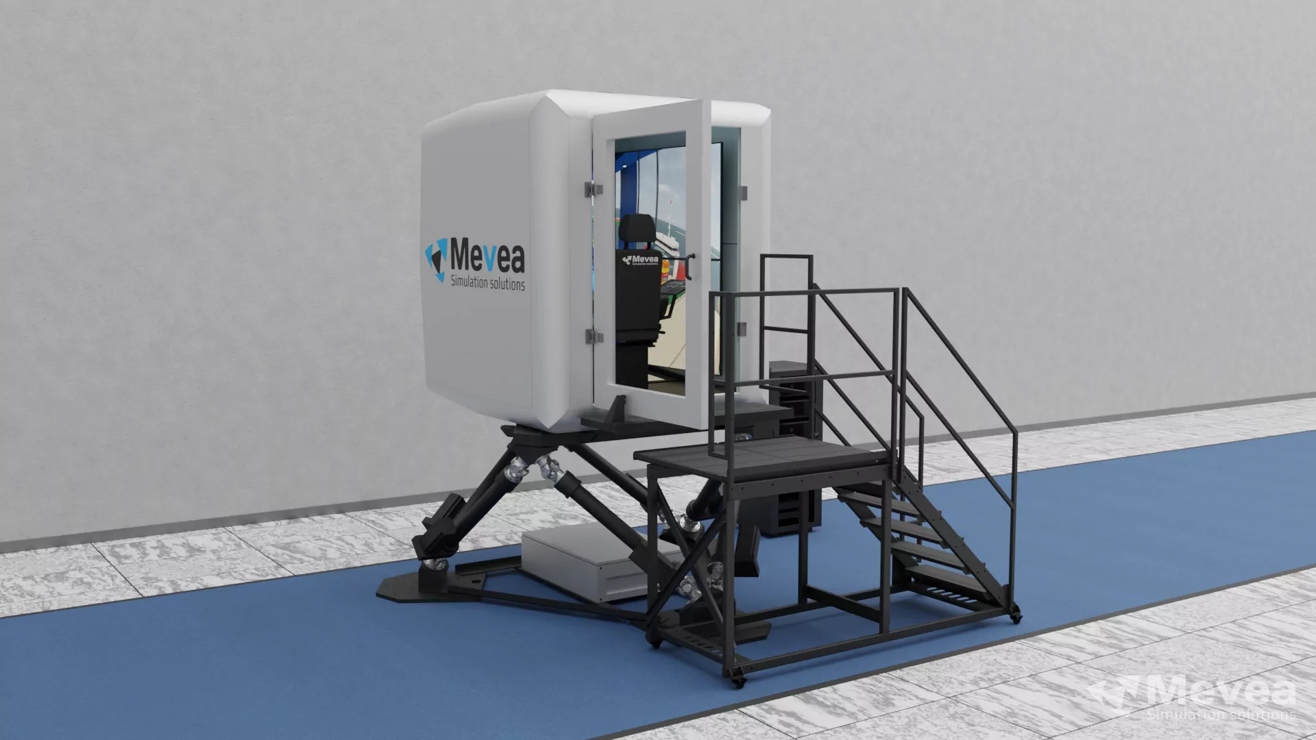 Straddle Carrier Simulator | Mevea Digital Twin Technology