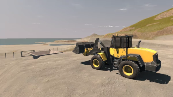 Wheel Loader Simulator | Mevea Digital Twins Technologie